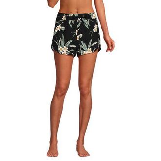 Lands End Verstaubare Badeshorts, Damen, Gr&ouml;&szlig;e:40 regular, Schwarz, by Lands End
