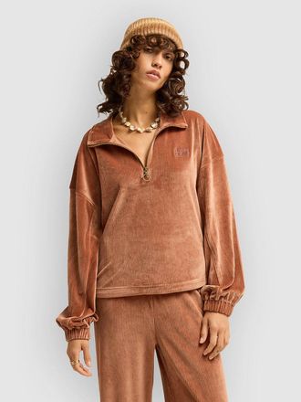 Billabong Coffee Time Half-Zip Sweater brownstone