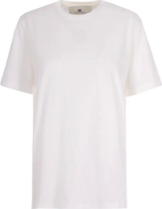Elisabetta Franchi Femme, Tops, Blanc, Taille: 40 FR T-Shirt