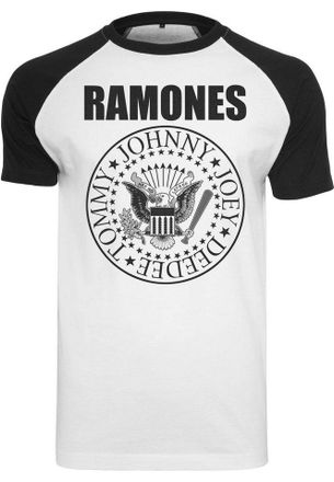 Merchcode T-Shirt Merchcode Herren Ramones Circle Raglan Tee (1-tlg)