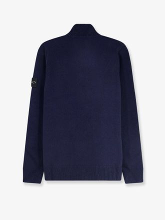 Stone Island Mens Sweater Virgin Wool Blend Blue