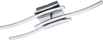 Eglo LED Deckenlampe Valmora, 3 flammige Deckenleuchte, Material: Alu, Kunststoff, Farbe: Chrom