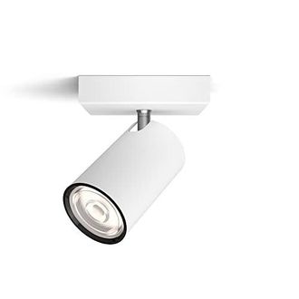 Philips myLiving Kosipo Deckenspot (5,5 W), elegante Deckenleuchte mit einem flexiblen Spot, GU10 Leuchte ohne Leuchtmittel, weiß