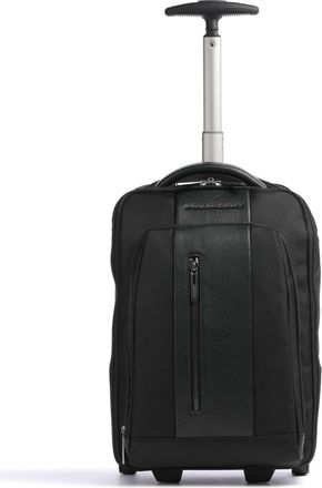 Piquadro 2-Rad-Rucksack-Trolley - Strapazierf&auml;higes Material - Farbe: Schwarz - Herren/Damen
