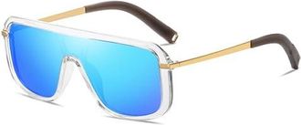 Generic Lunettes De Soleil Polaris&eacute;es &Agrave; Grande Monture For Hommes Et Femmes, Lunettes De Soleil De Sport, De Conduite, De F&ecirc;te(Clear)