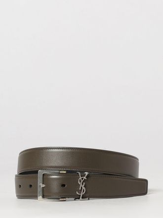 Saint Laurent Ceinture Cassandre en cuir de veau avec monogramme YSL