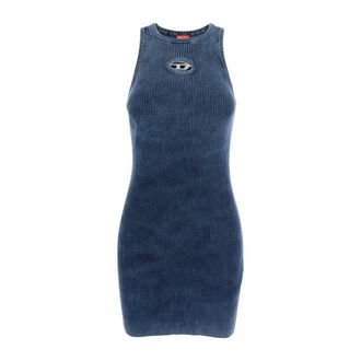 Diesel &Auml;rmelloses Kleid mit Rundhalsausschnitt - - Dresses - Damen - Blau - S