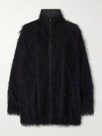 Frankie Shop Baxter Jacke Aus Shell Mit Fransen - Schwarz