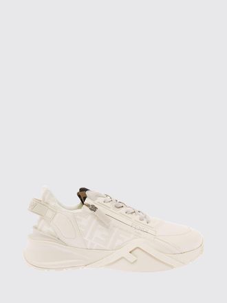 Fendi Baskets basses Flow en cuir et tissu &agrave; monogramme FF jacquard