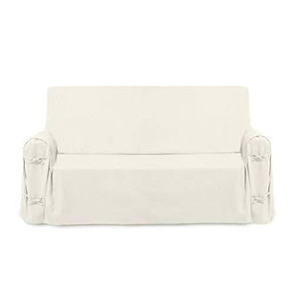 Soleil d'Ocre Panama Housse de canapé en Coton Ecru 100x200x60 cm