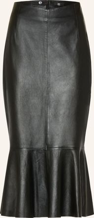 Riani Riani Lederrock Mit Volants schwarz