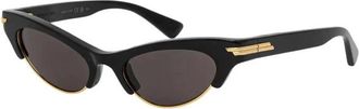 Bottega Veneta Lunettes de soleil - Femme - Accessoires - Noir - Taille: 52 MM