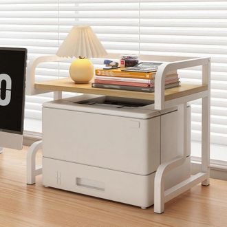 Generic Druckerständer Druckerständer mit Ablage, Druckertisch for das Home Office, for Aktenvernichter, Scanner, Fax, Wärmepresse, Organisation Kleiner Räume