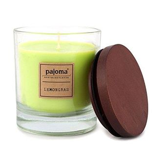Pajoma Pajoma Duftkerze Lemongras, 180 g, im Glas mit Holzdeckel, NEU Premium Edition, für Circa 25 Stunden