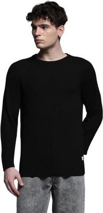 Jack & Jones Jack & Jones Pull en Tricot pour Homme, Noir, M