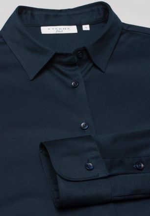 Eterna Blusentop ETERNA FITTED Langarm Bluse marine 5158-19-DF05