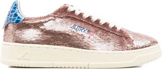 Autry Femme, Chaussures, Rose, Taille: 41 EU Sparkling Dallas Baskets