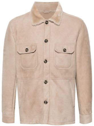 Barba veste en cuir - Tons neutres