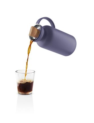 Eva Solo | Silhou. Isolierkanne 1l White |Zu 100% tropffreie Isolierkanne mit Stahleinsatz | Violet Blue