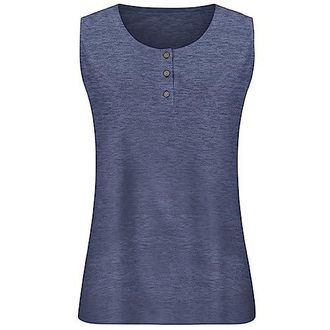 Generic Débardeur sans manches grande taille pour femme - Couleur unie - Ample - Sans manches - Pour vêtements dentraînement, BU1., 5XL