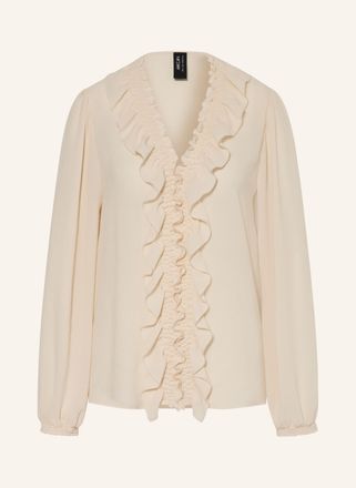 Marc Cain Bluse Mit R&uuml;schen Und Volants beige