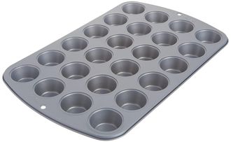 Wilton 24 er Mini-Muffinbackform, antihaftbeschichtet, Silber