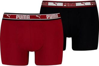 Puma Herren Unterhose DUAL LOGO BOXER 2P