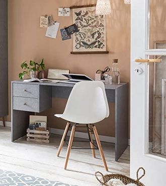 Schildmeyer Schreibtisch Jonte 150578, Feel Grey, 117 x 67 x 73,5 cm