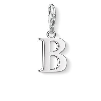 Thomas Sabo Thomas Sabo Damen Charm-Anhänger B Buchstabe Charm Club 925 Sterling Silber 0176-001-12