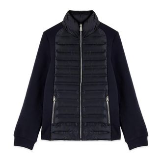 Oltre Leichte Steppjacke mit Neopren-&Auml;rmeln - - Jackets - Damen - Blau - M