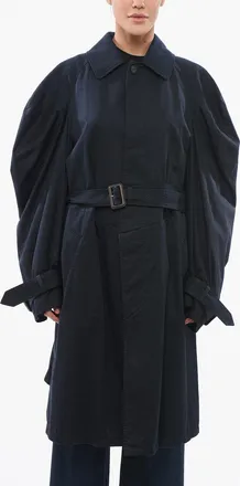 Balenciaga Oversized-Trench mit Puff&auml;rmeln Balenciaga