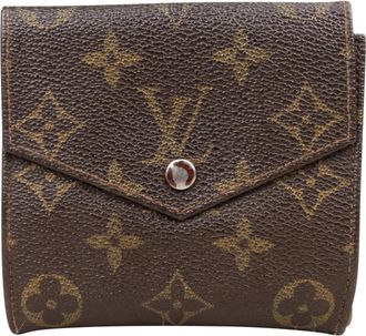 Louis Vuitton Portemonnaie - Louis Vuitton Canvas Monogram Elise Wallet - Gr. unisize - in Braun - f&uuml;r Damen