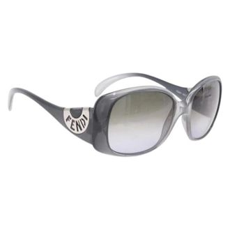 Fendi Lunettes de soleil en plastique Pre-owned - Femme - Pre-owned - Gris - Taille: ONE Size
