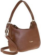 Pierre Cardin Sac à bandoulière pour femme en cuir véritable Made in Italy 32,5 x 19 x 10 cm 55094, cuir, Taille unique