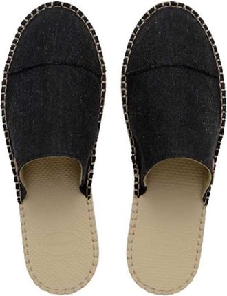 Havaianas Damen Origine Mule Eco Espadrilles, Schwarz, 3.5 UK Narrow
