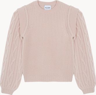 Kujten Pull cachemire femme col rond, 6 fils - Pull Iza