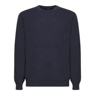 Dell'Oglio Gc1Mld Ca12R 890 Rundhalspullover - - Knitwear - Herren - Blau - M