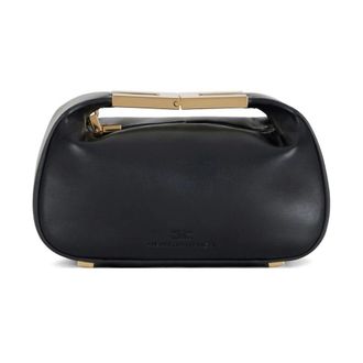 Elisabetta Franchi Femme, Sacs, Noir, Taille: ONE Size Borsa Mini Logo