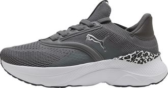 Puma Damen Softride Mayve Animal WNS Straßen-Laufschuh, Cool Dark Gray Schwarz Silber, 38.5 EU