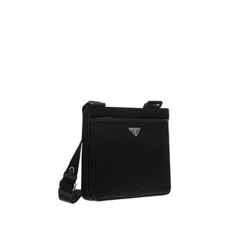 Prada Mens Black Nylon Shoulder Bag