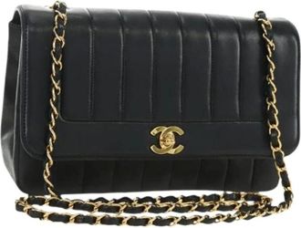 Chanel Sac bandouli&egrave;re vintage doccasion - Femme - Pre-owned - Noir - Taille: ONE Size