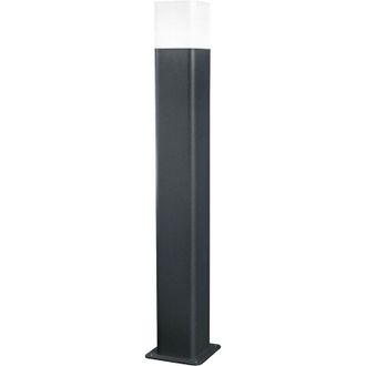 Ledvance Smarte led Gartenleuchte, Stehleuchte mit WiFi Technologie f&uuml;r Au&szlig;en, RGB-Farben &auml;nderbar, Aluminium dunkelgr., 50cm H&ouml;he, Kompatibel mit Google und