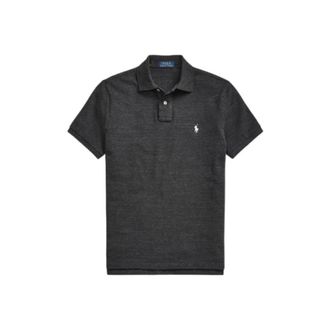 Polo Ralph Lauren Ma&szlig;geschneidertes Slim Fit Polo mit kurzen &Auml;rmeln - - Tops - Herren - Schwarzk - S
