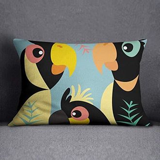 Questo Casa Dekorativer Kissenbezug, Kissenbezug, Heimdekoration, für Sofa, Café, Größe: 35 x 50 cm, entworfen und hergestellt in der Türkiye