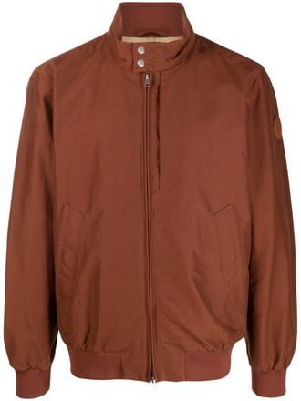 Woolrich veste bomber en coton &agrave; manches longues - Marron