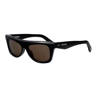 Jacquemus Pina Rechteckige Sonnenbrille - - Accessories - Herren - Schwarzk - 55 MM