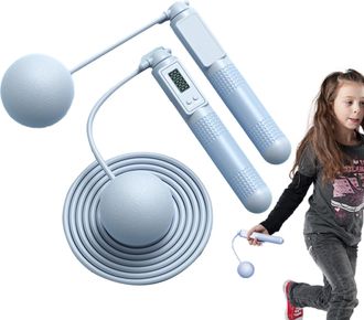 Generico Springseil, tragbar, mit Zähler, schnurloses Seil, für Männer und Frauen, Erwachsene und Kinder, Verwendung im Haus, Sport und Training