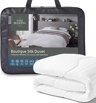 The Fine Bedding Company Boutique-Seiden-Bettdecke, Luxus-Bettw&auml;sche, maschinenwaschbar (Sommer (4,5 Tog), Super-Kingsize-Betten