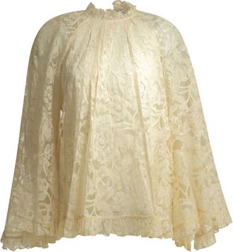 Zimmermann Blouse Carousel Lace Angel - Femme - Blouses et Chemises - Beige - Taille: 36 FR