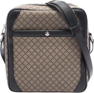 Gucci Pre-owned Sac bandouli&egrave;re en toile enduite Diamante - Homme - Pre-owned - Beige - Taille: ONE Size